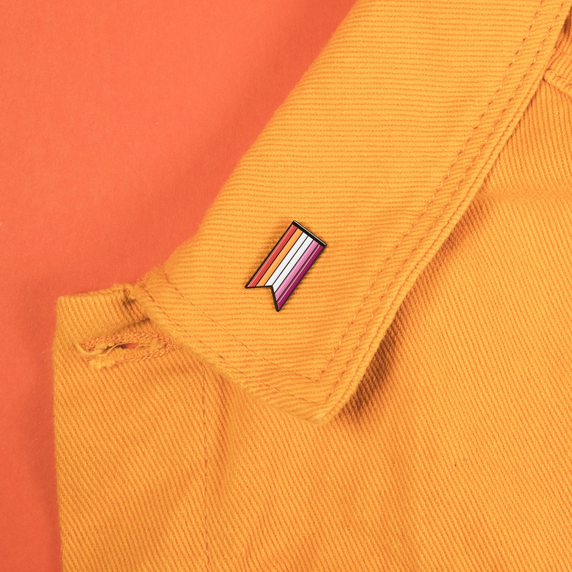 Community Lesbian Ribbon Pin Subtle Pride Badge LGBT LGBTQ - Etsy