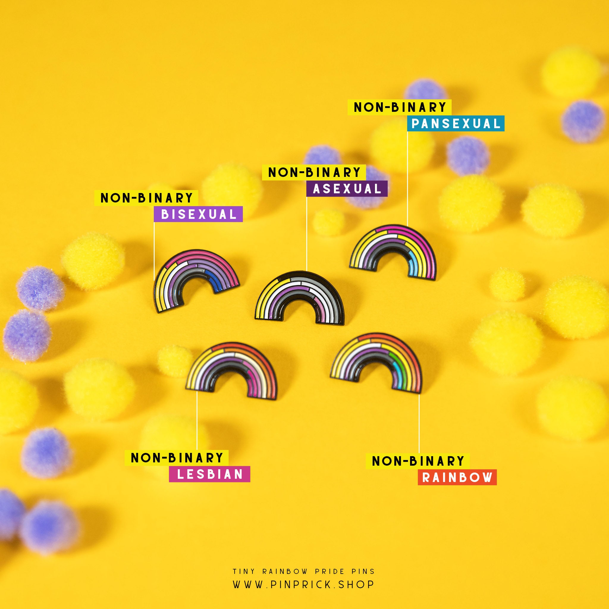 The Rainbow PRIDE Enamel Pins