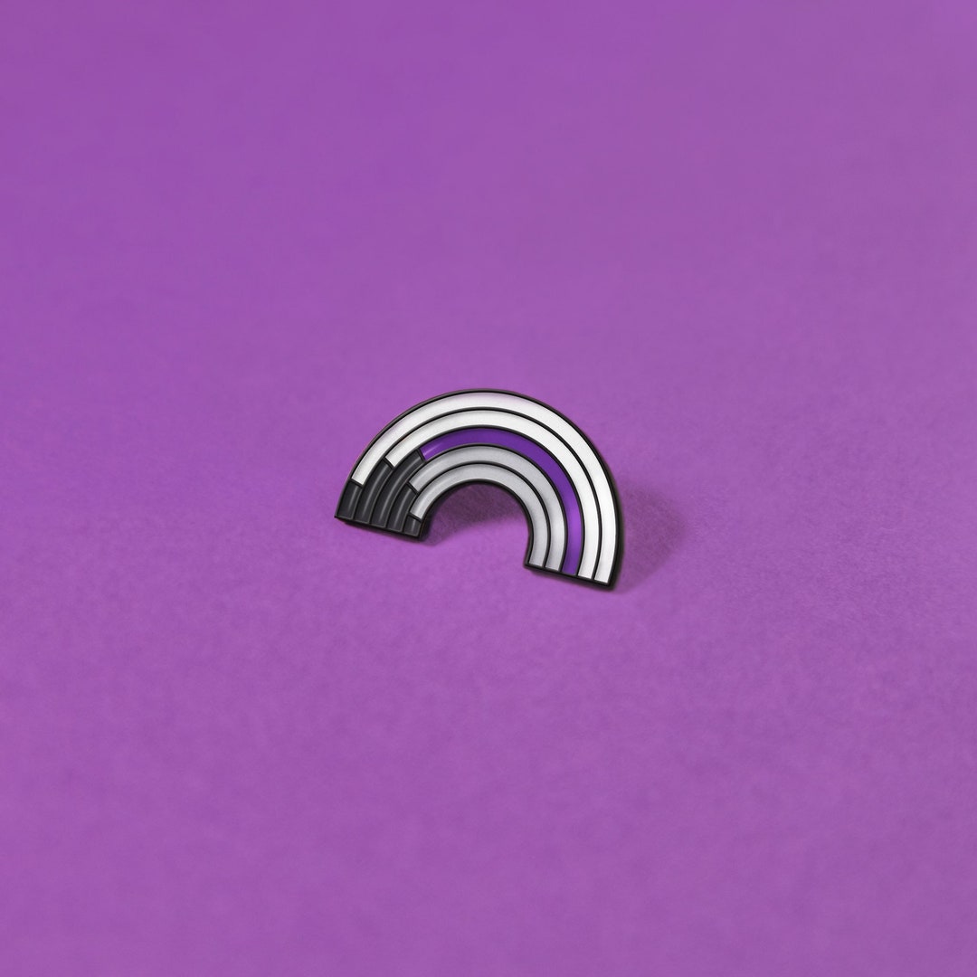 Demisexual Rainbow Pin — Ace Badge Subtle Pride Accessory LGBT ...