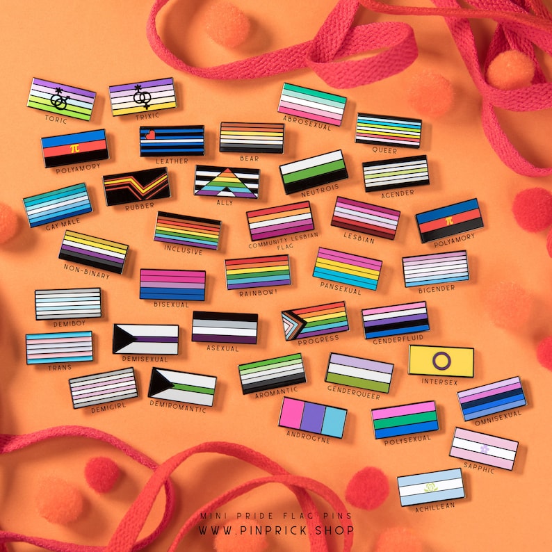 Demiboy Ribbon Pin — Demigender Pride Badge Deminonbinary Nonbinary ...