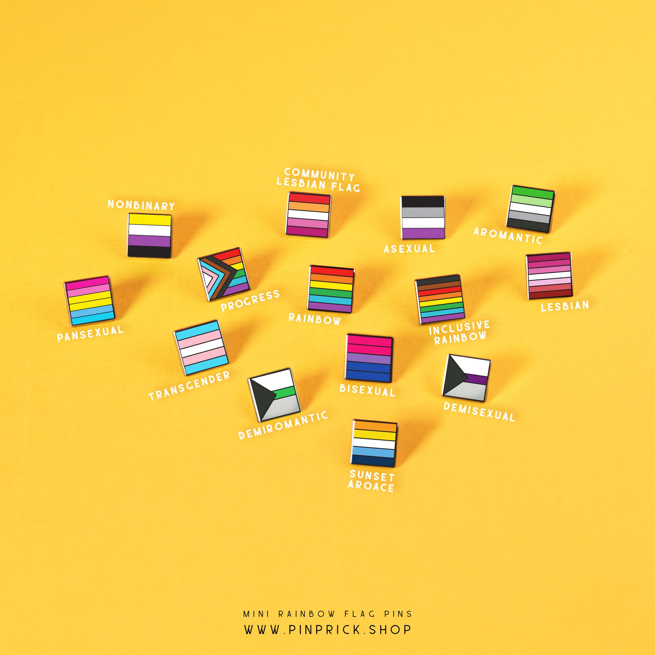 The Mini Progress Pride Flag Pin