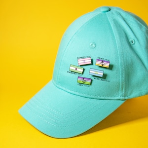 Toric Flag Pin — Quadrisian Pride Enamel Badge NBLM Nonbinary Enby ...