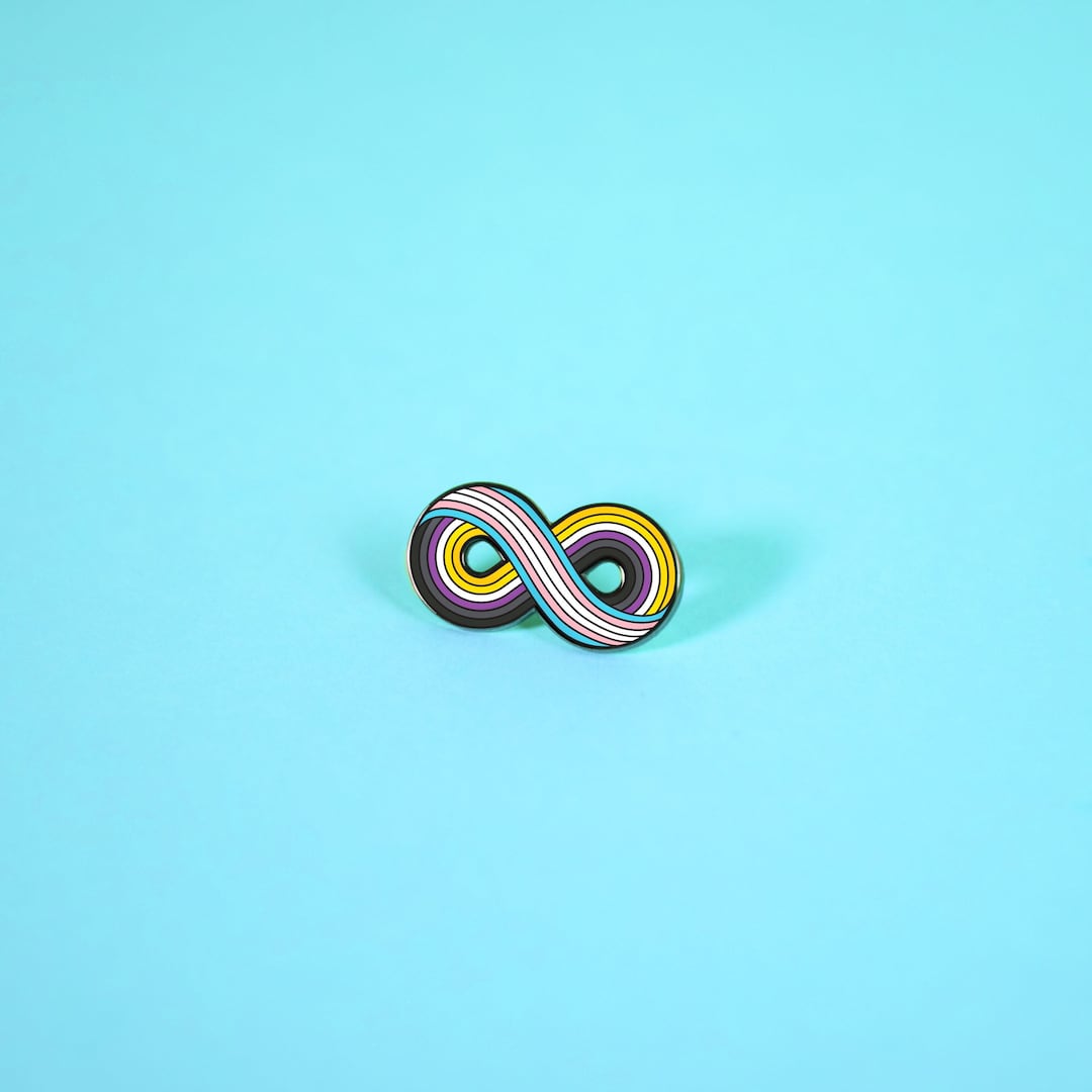 Infinitely Trans-nonbinary Pin — Transgender Accessory Pride ...