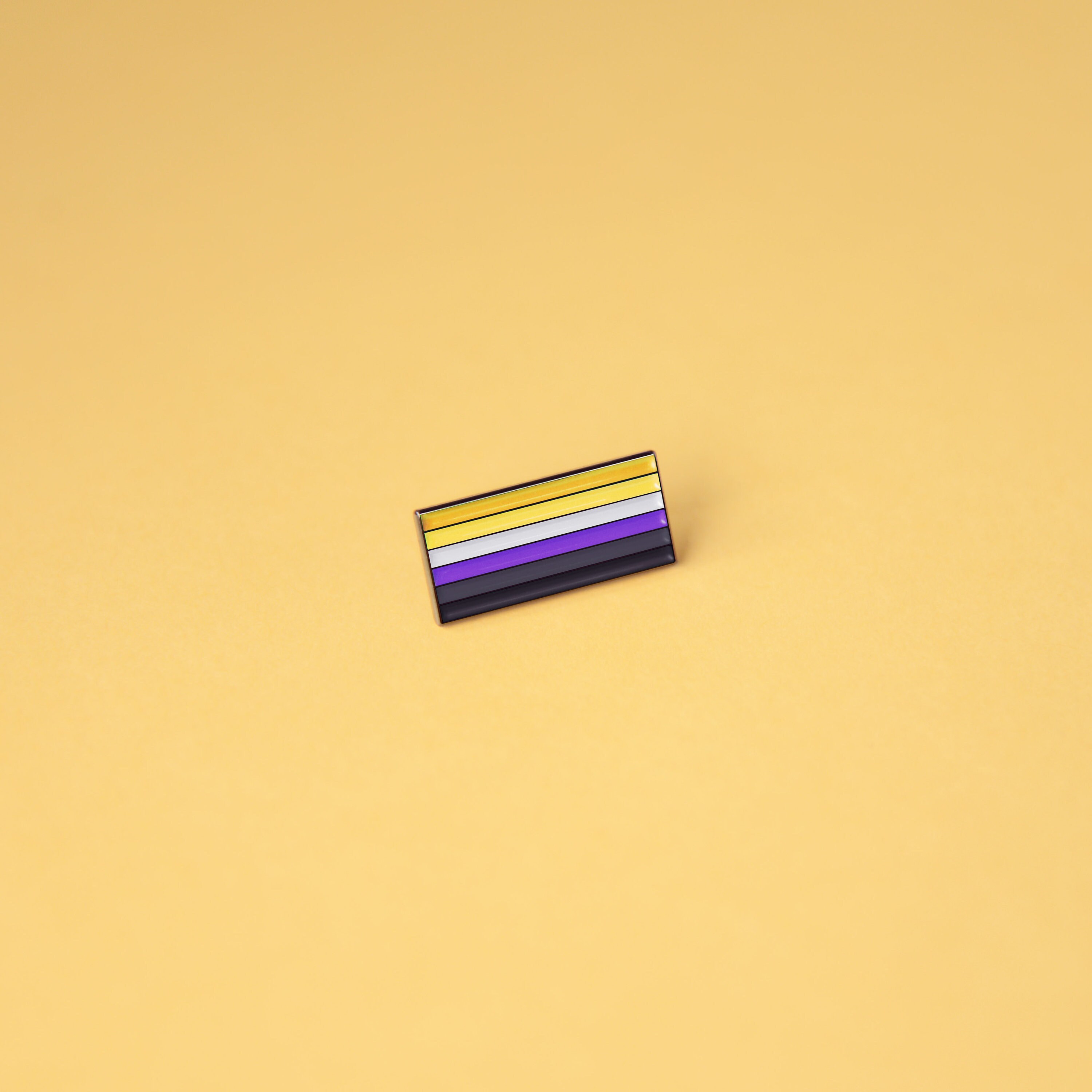 The Non-Binary Flag Enamel Pin