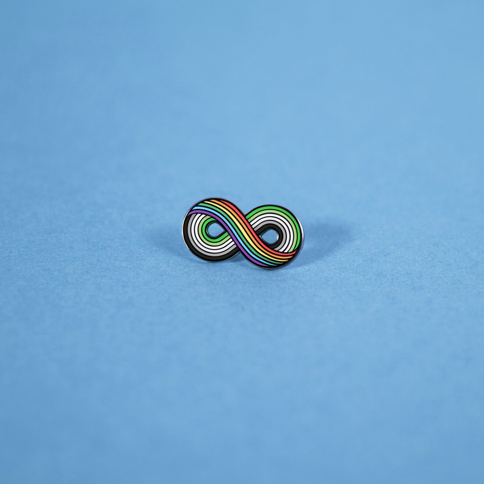 Infinitely Asexual Pin Subtle Ace Pride Accessory LGBTQ Grey - Etsy