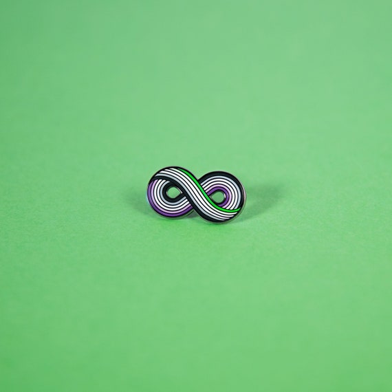 Infinitely Aroace Pin Subtle Asexual Aromantic Pride - Etsy UK