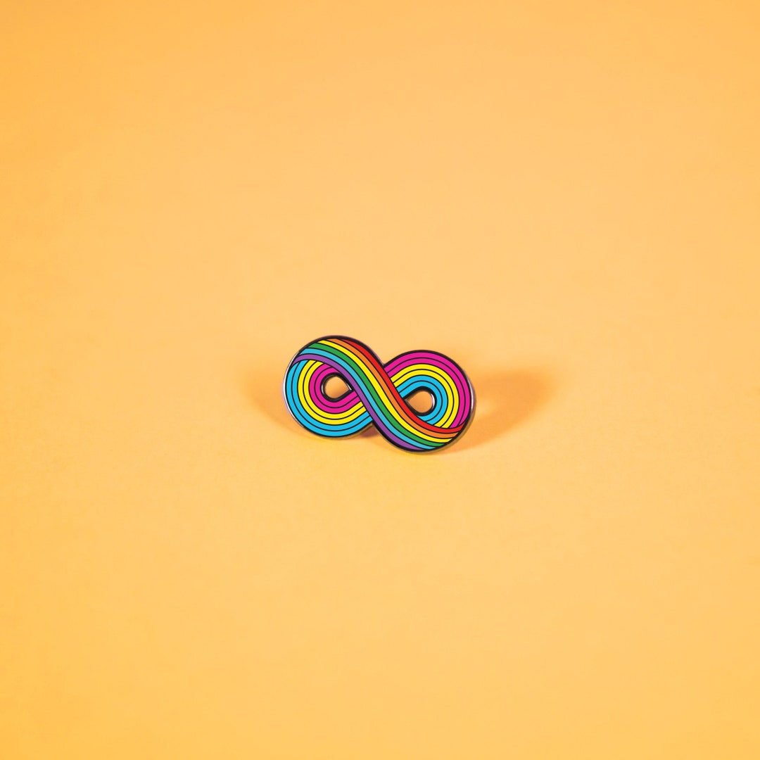 Infinitely Pansexual Pin — Subtle Pan Pride Accessory LGBT Infinity ...
