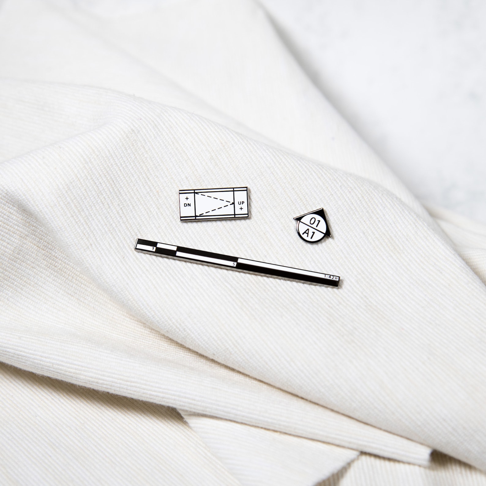 The section Line CAD Symbol Enamel Pin | Etsy