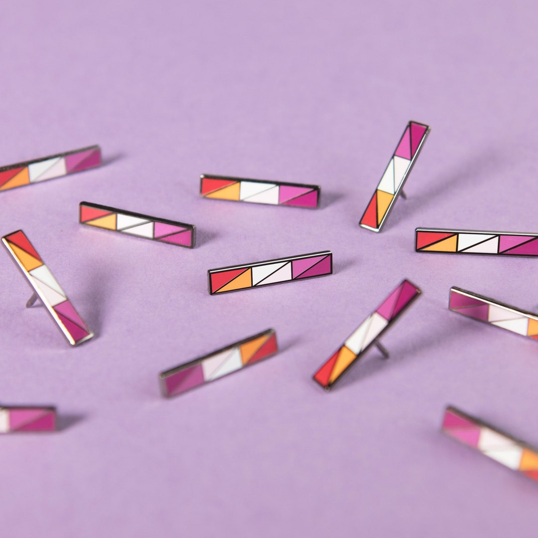 Community Lesbian Bar Pin — Subtle Pride Accessory LGBT Enamel Queer ...