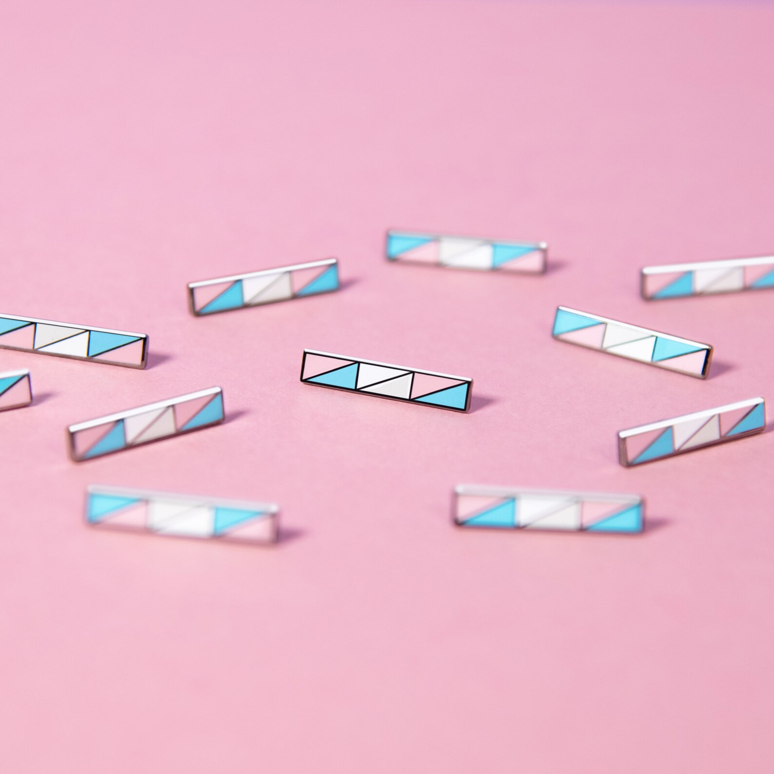 Transgender Bar Pin Subtle Trans Pride Flag Enamel Accessory | Etsy