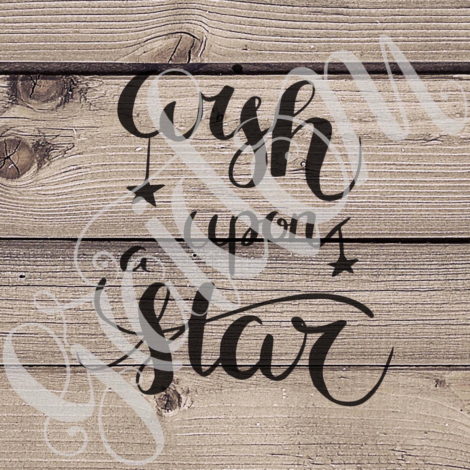 Wish Upon a Star Svg Pdf Png Jpg Digital File Only Hand - Etsy Australia