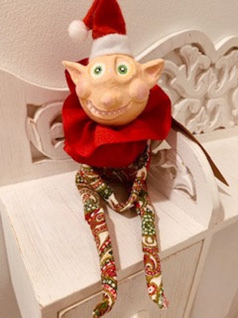Vintage Inspired Elf Knee Hugger Doll Christmas - Etsy