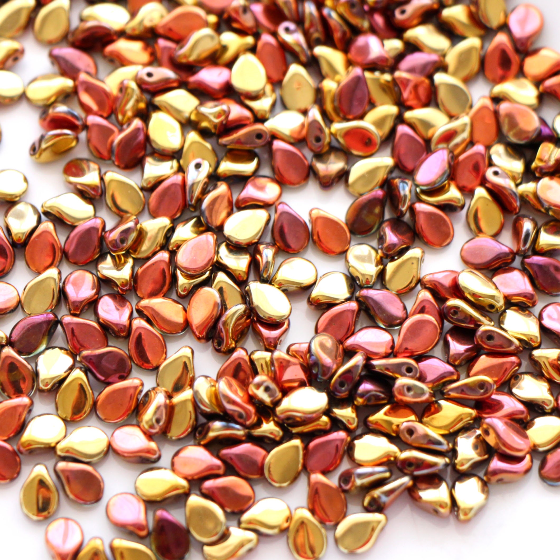 50-250 pcs Pip™ beads Czech glass beads 57 mm pear shaped | Etsy