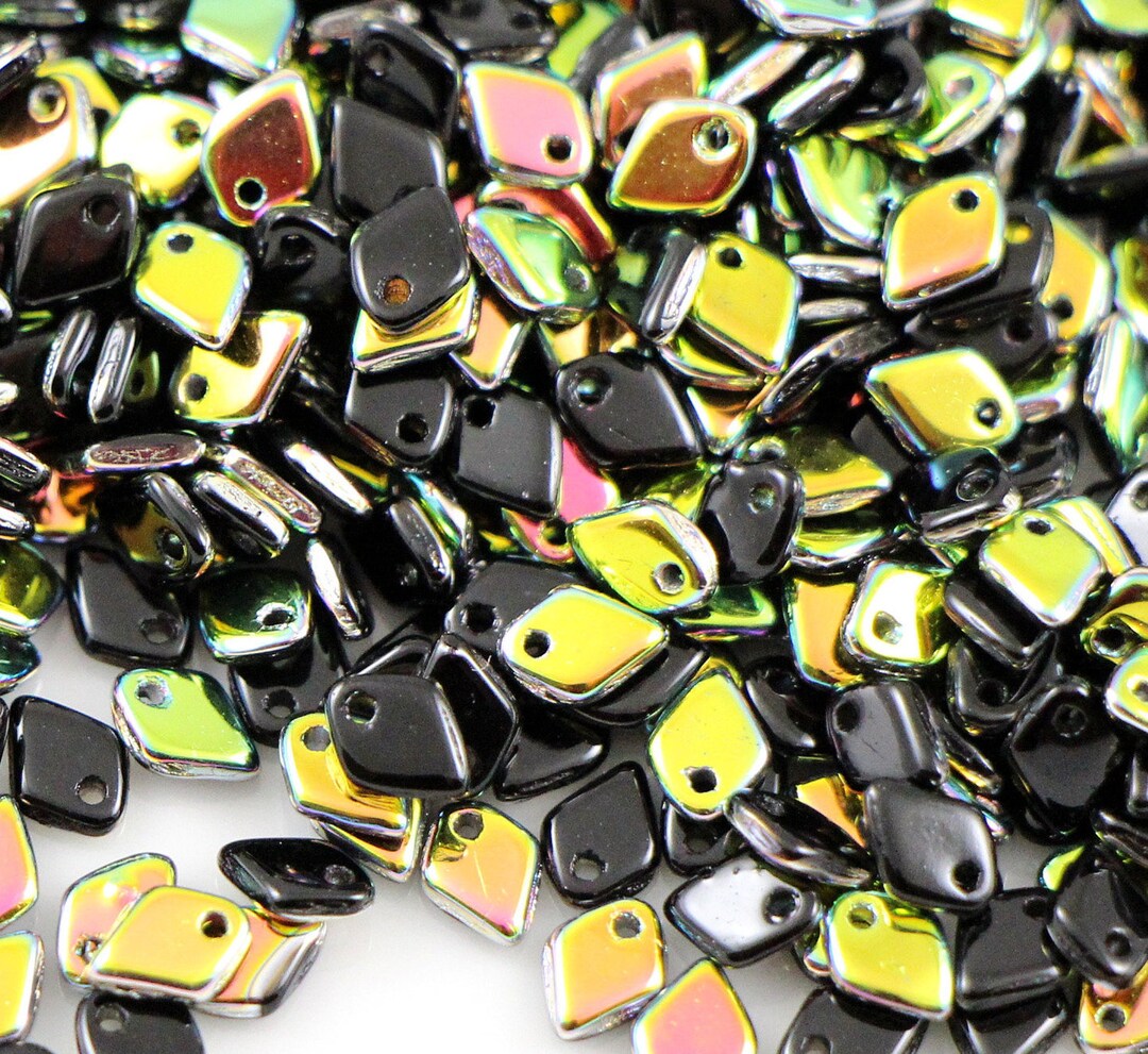 5 Gr Dragon® Scale Beads, Czech Glass Beads 5*1.5 Mm, Diamond Shaped ...