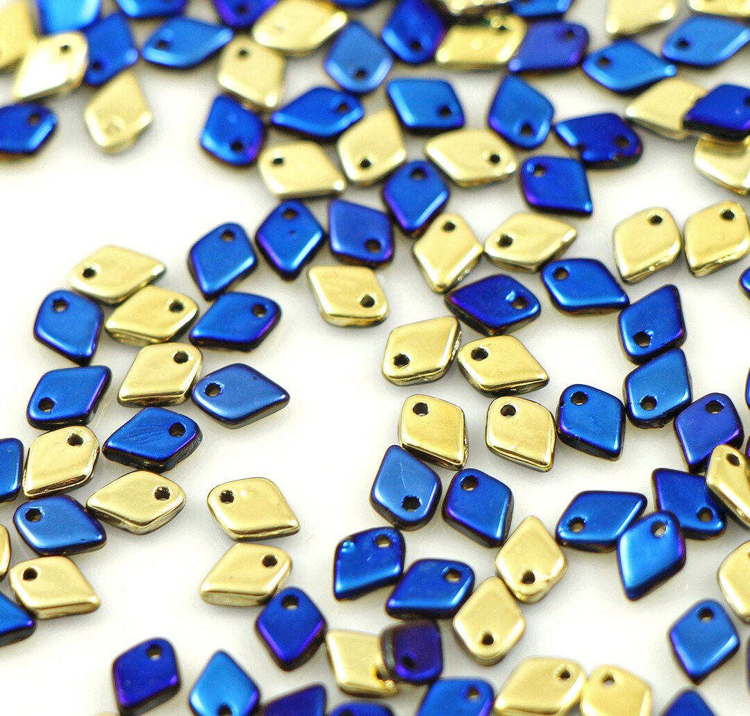 LAST 9 Gr Dragon® Scale Beads, Czech Glass Beads 5*1.5 Mm, Diamond ...