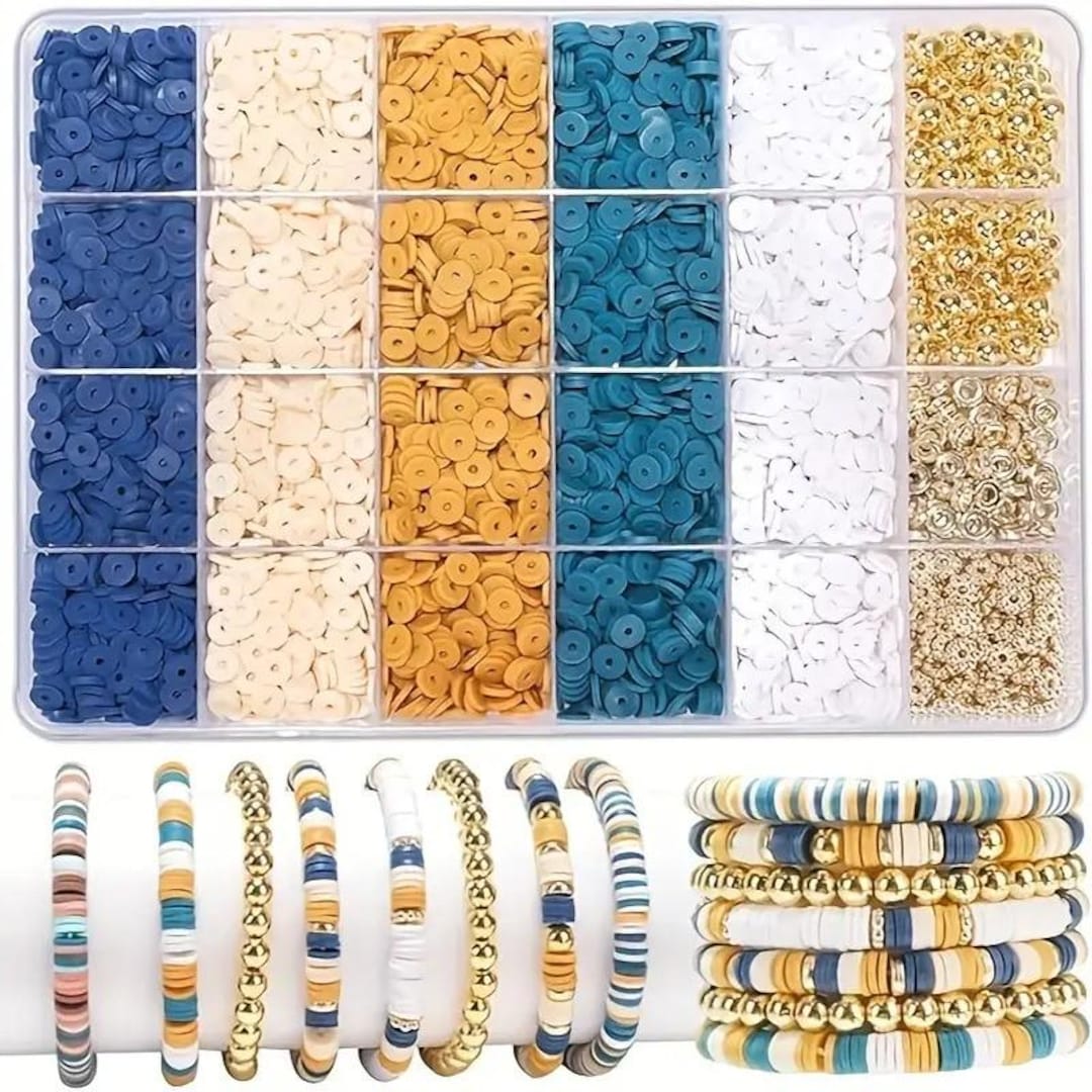 4000 Piece Bead Bracelet Making Kit - DIY - Etsy