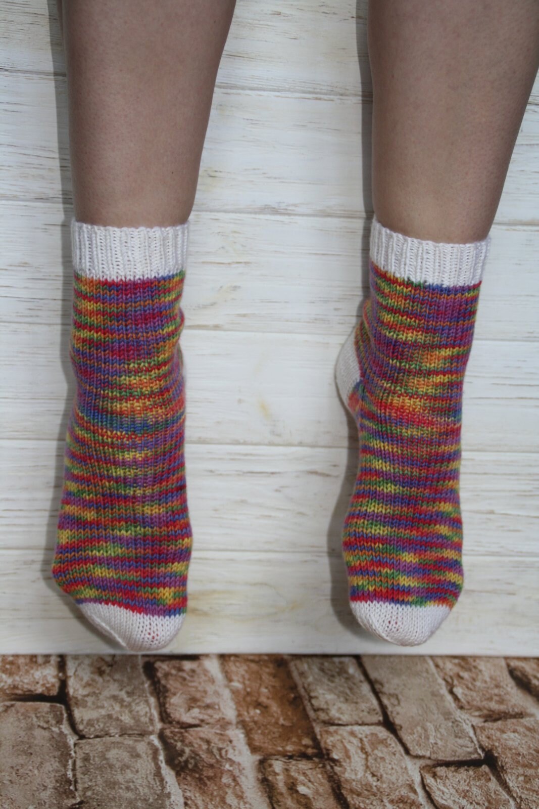 Merino Wool Colorful Women Socks Warm Wool Casual Knit Socks Girl Boots ...