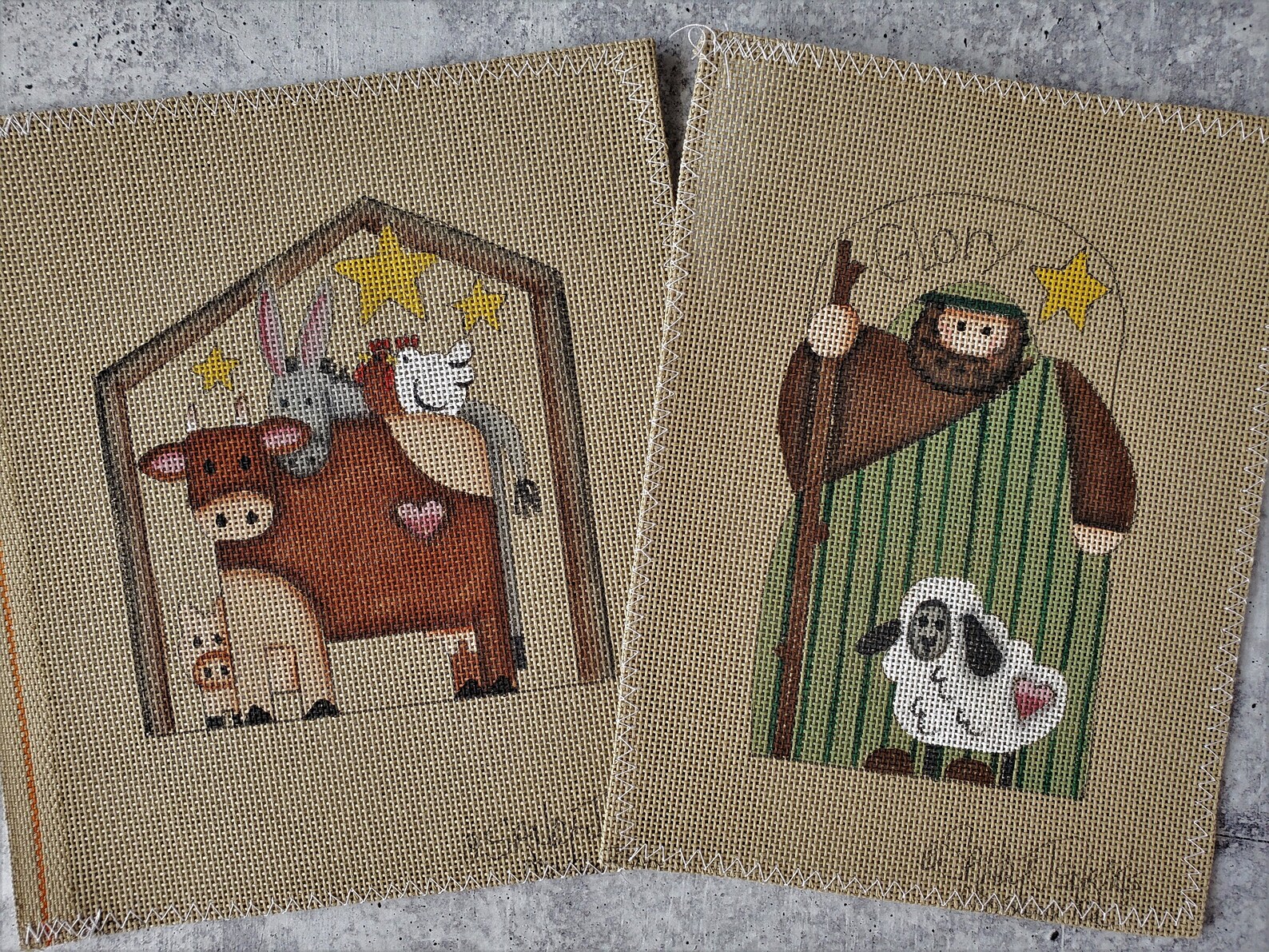 SANDY JENKINS NATIVITY Needlepoint Nativity Set of Seven | Etsy