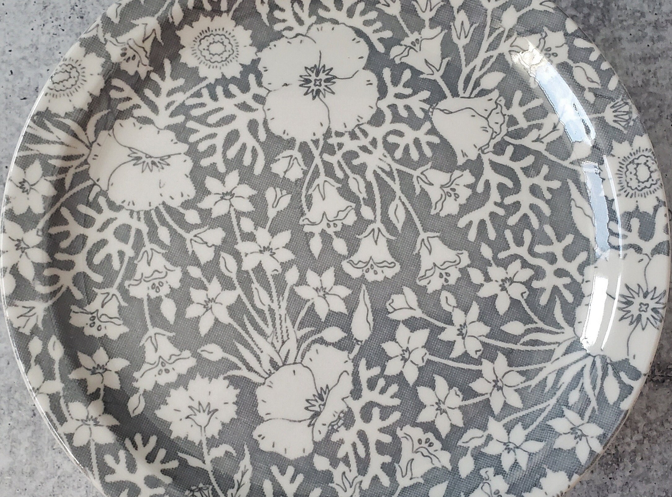 RARE WALLACE PLATES Festival Gray Luncheon Plates 9 Inch | Etsy