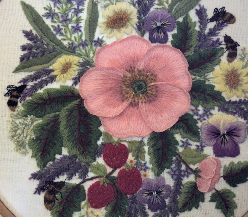 Advanced Crewel Embroidery Kit - the Sound of Summer - Etsy