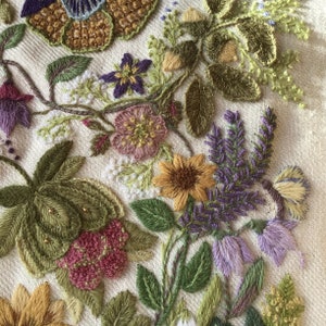 Advanced Crewel Embroidery Kit - Greensleeves - Etsy