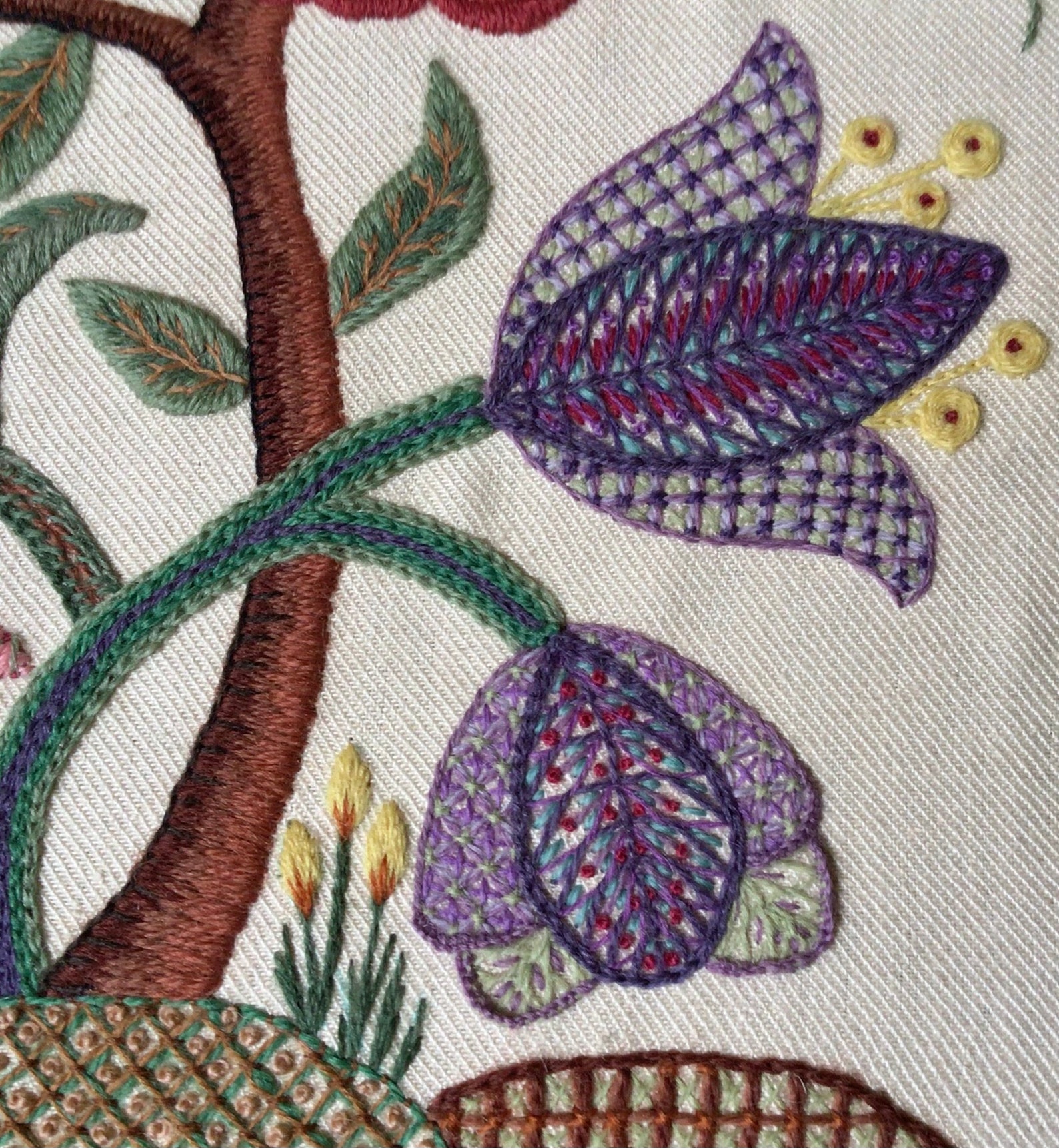 Advanced Traditional Crewel Embroidery Kit - Arabesque - Etsy