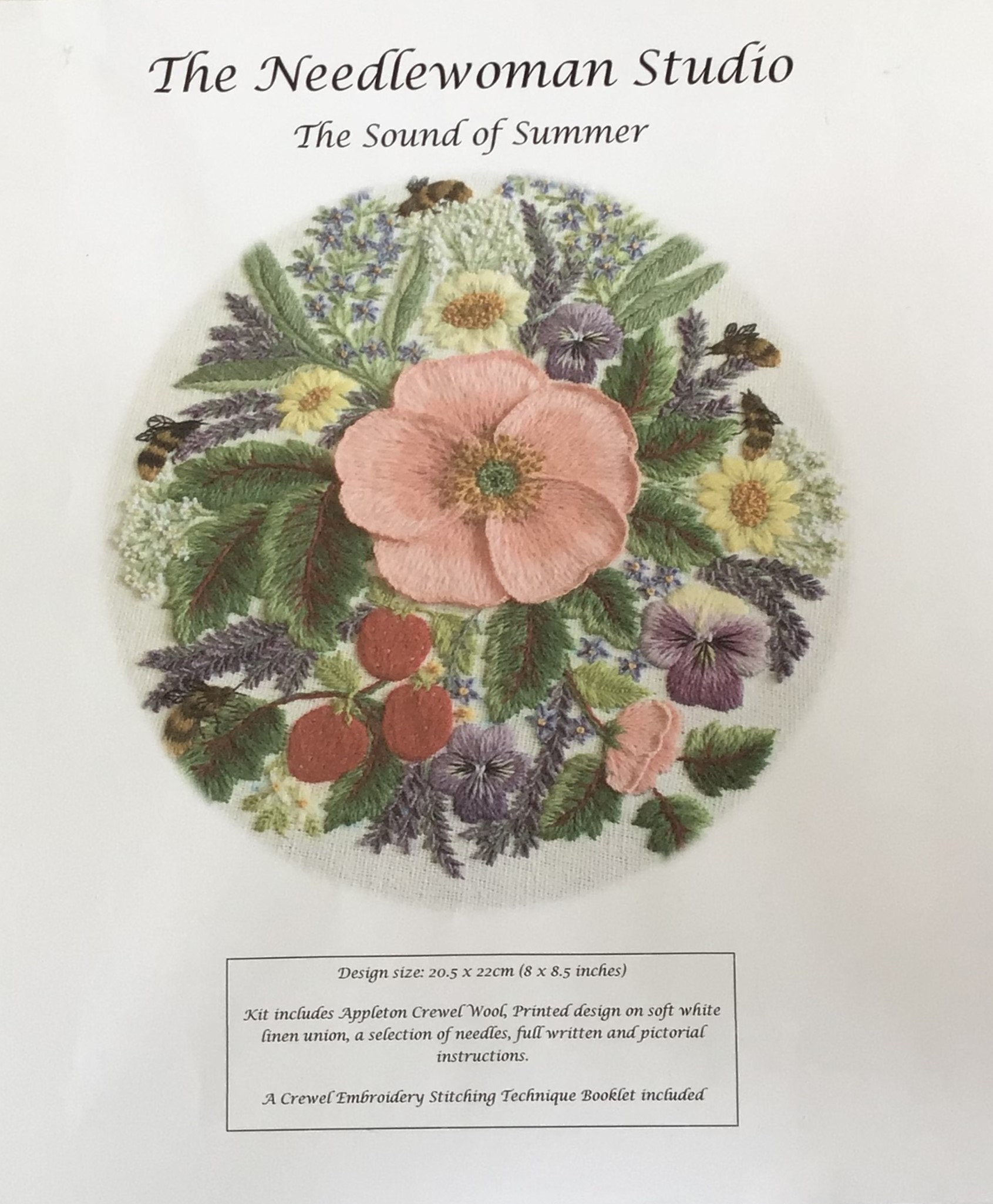 Advanced Crewel Embroidery Kit - the Sound of Summer - Etsy