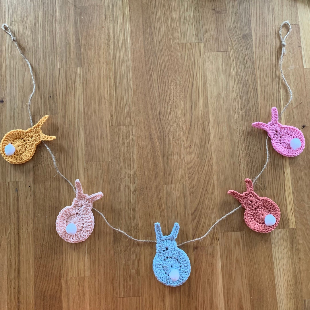 Bashful Bunny Bunting PDF Crochet Pattern Easter Crafts - Etsy