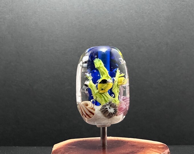 Reef Bead, Aquarium, Butterly Fish, Yellow Striped Sun Fish, Hawaiian ...