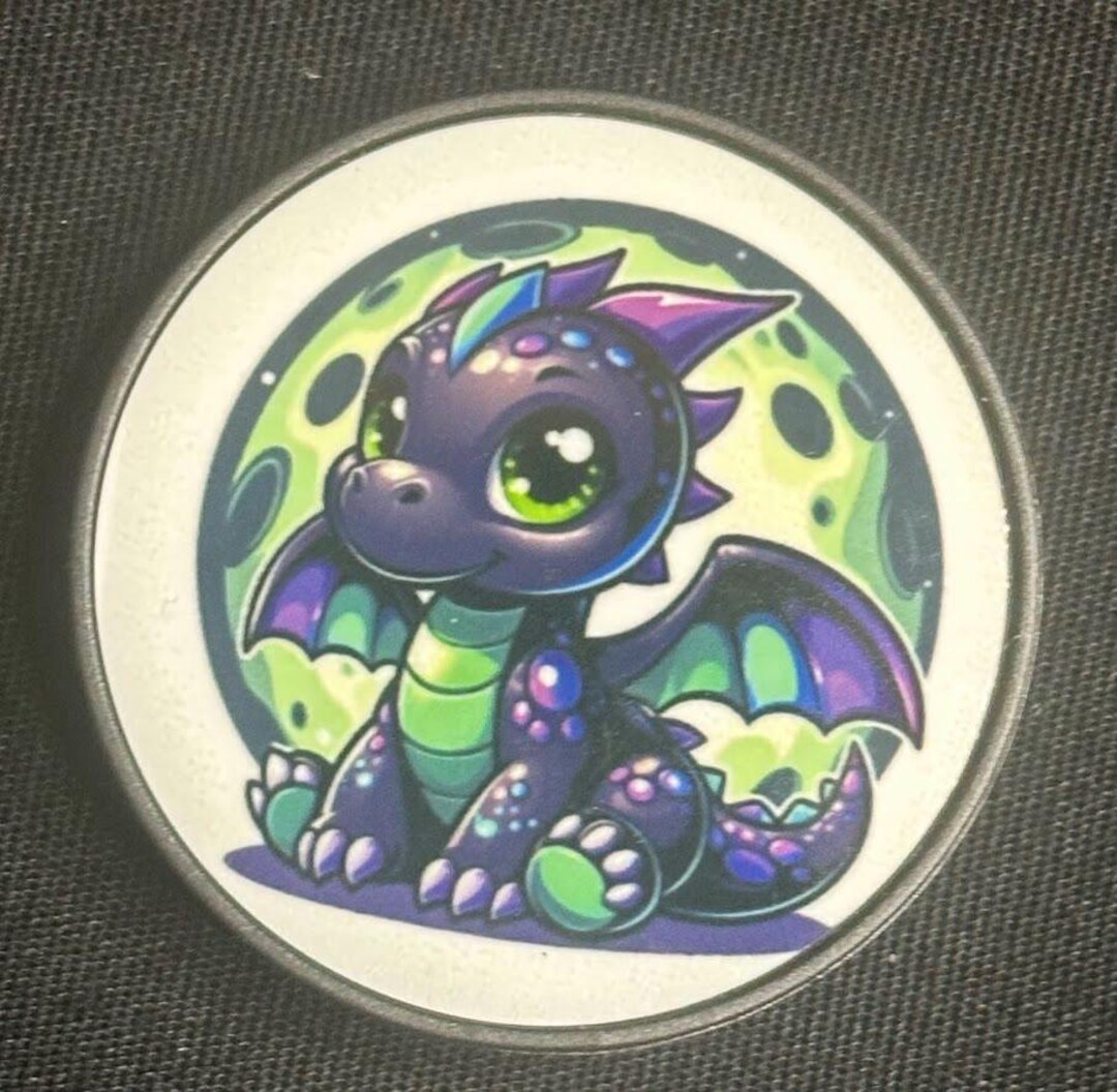 Dragon Pop Socket Cartoon Baby Dragon With Moon Pop Socket - Etsy