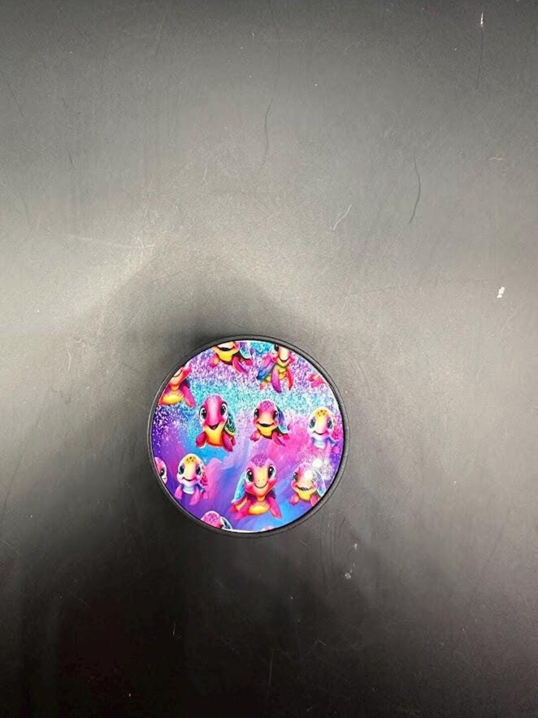 Baby Turtle Pop Socket Purple and Blue Turtle Pattern Phone Holder Pop ...