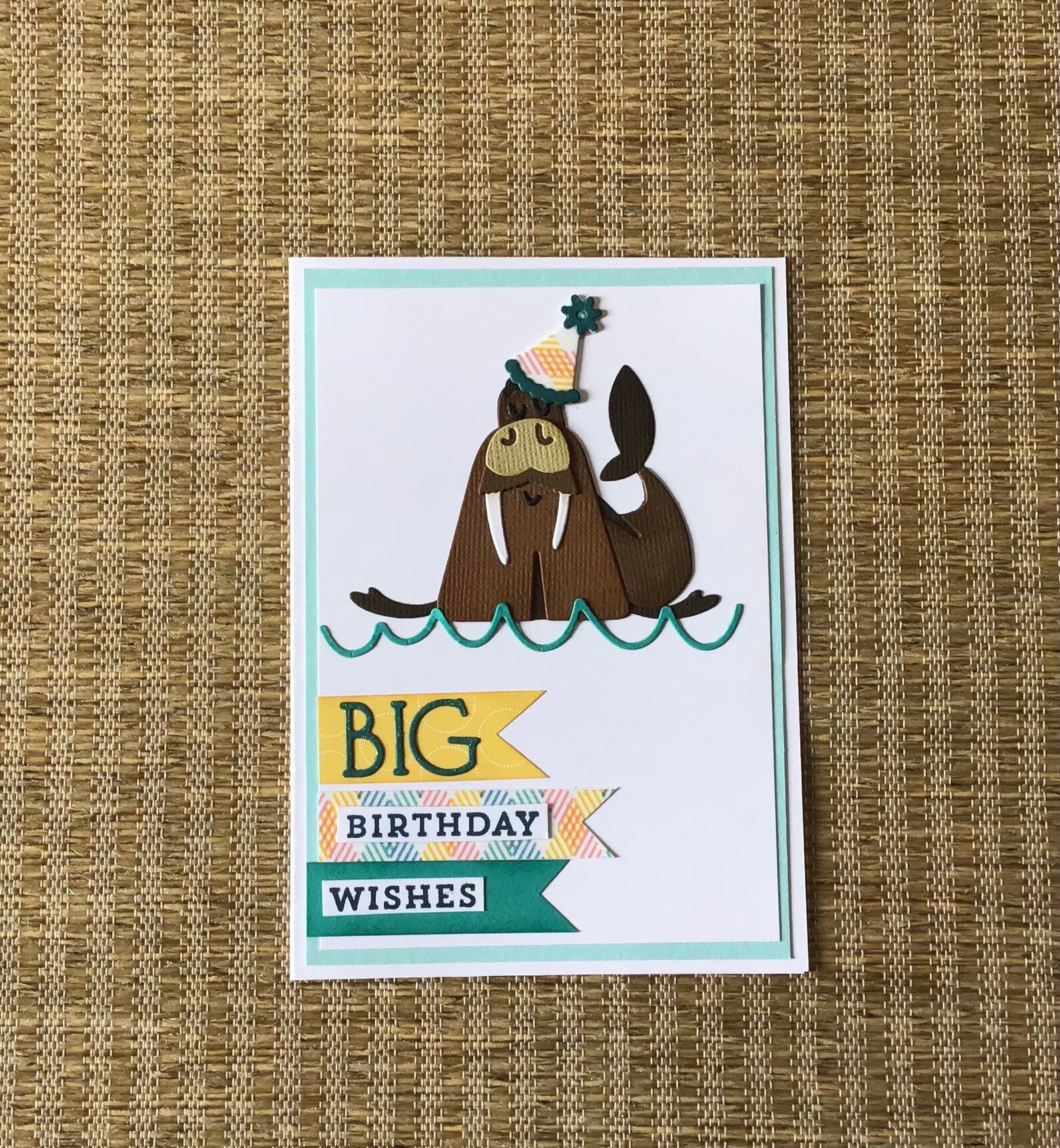Walrus Birthday Card Fun Birthday Card Handmade Birthday - Etsy