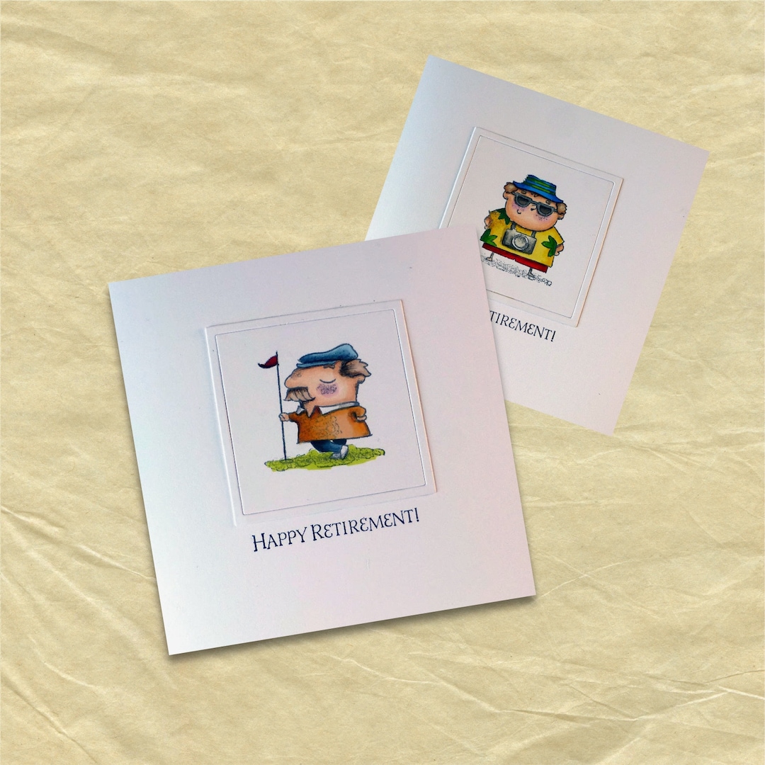 Handmade Retirement Card, Retirement Card for Men, Golfer, Photographer ...