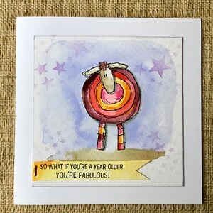 Funny Birthday Card, Sheep Birthday Card, Birthday Card for Her ...