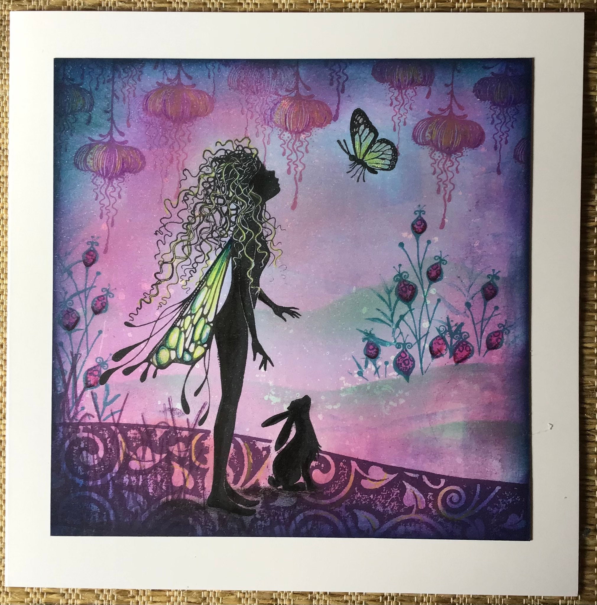 Handmade Fairy Card Birthday Card Blank Card Girl's - Etsy