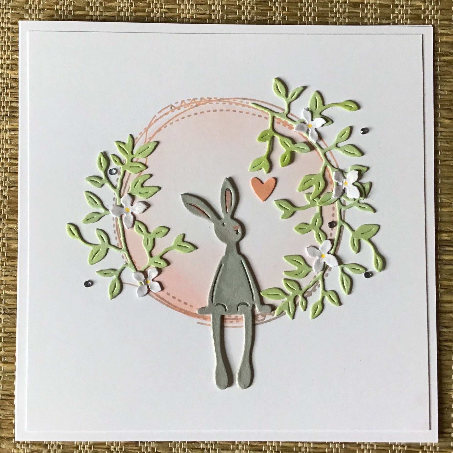 Cute Rabbit Card Anniversary Card Handmade Card Bunny Love - Etsy UK