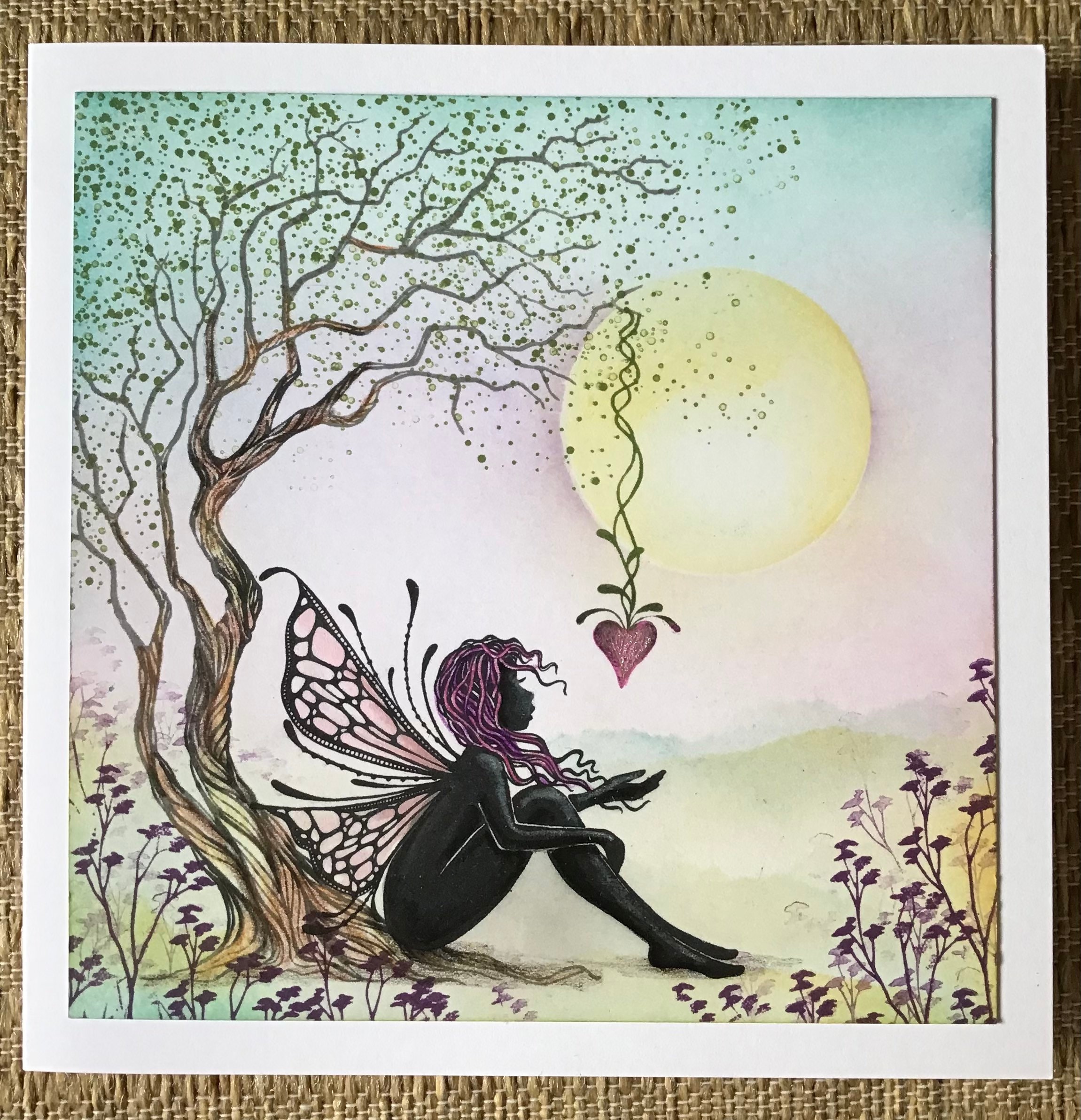 Handmade Fairy Card Fairy Birthday Card Fairy Blank Card | Etsy