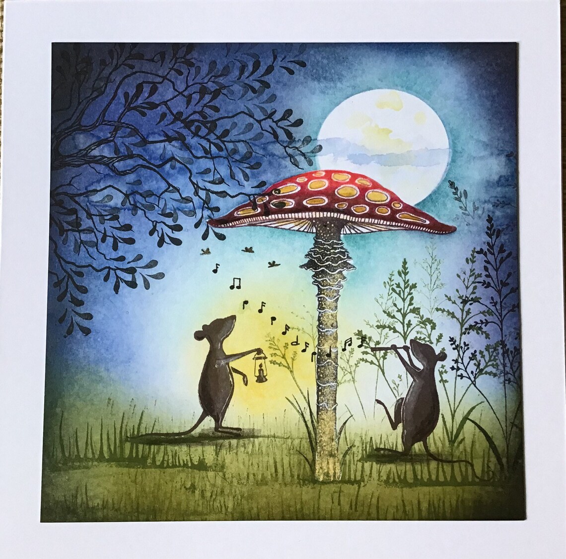 Mouse Birthday Card Magical Mouse Card Blank Mouse Card - Etsy