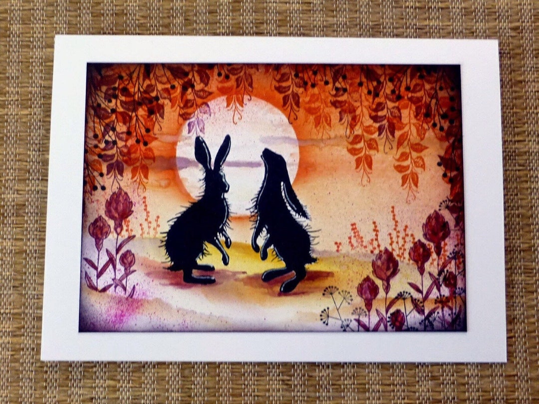 Handmade Hare Love Card: Magical Birthday Card - Etsy