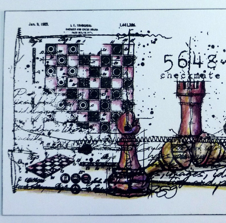 Handmade Chess Card Chess Birthday Card Chess Blank Card - Etsy UK