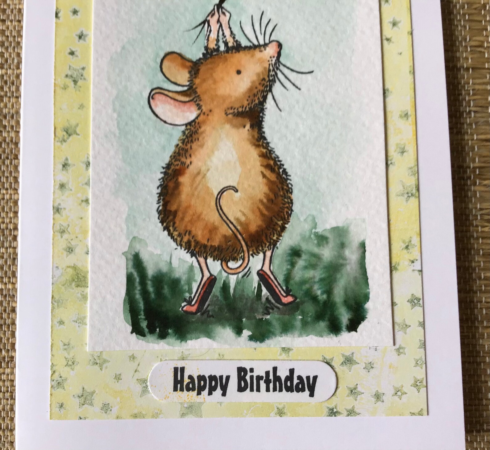 Handmade Birthday Card Mouse Birthday Card Girls Birthday - Etsy