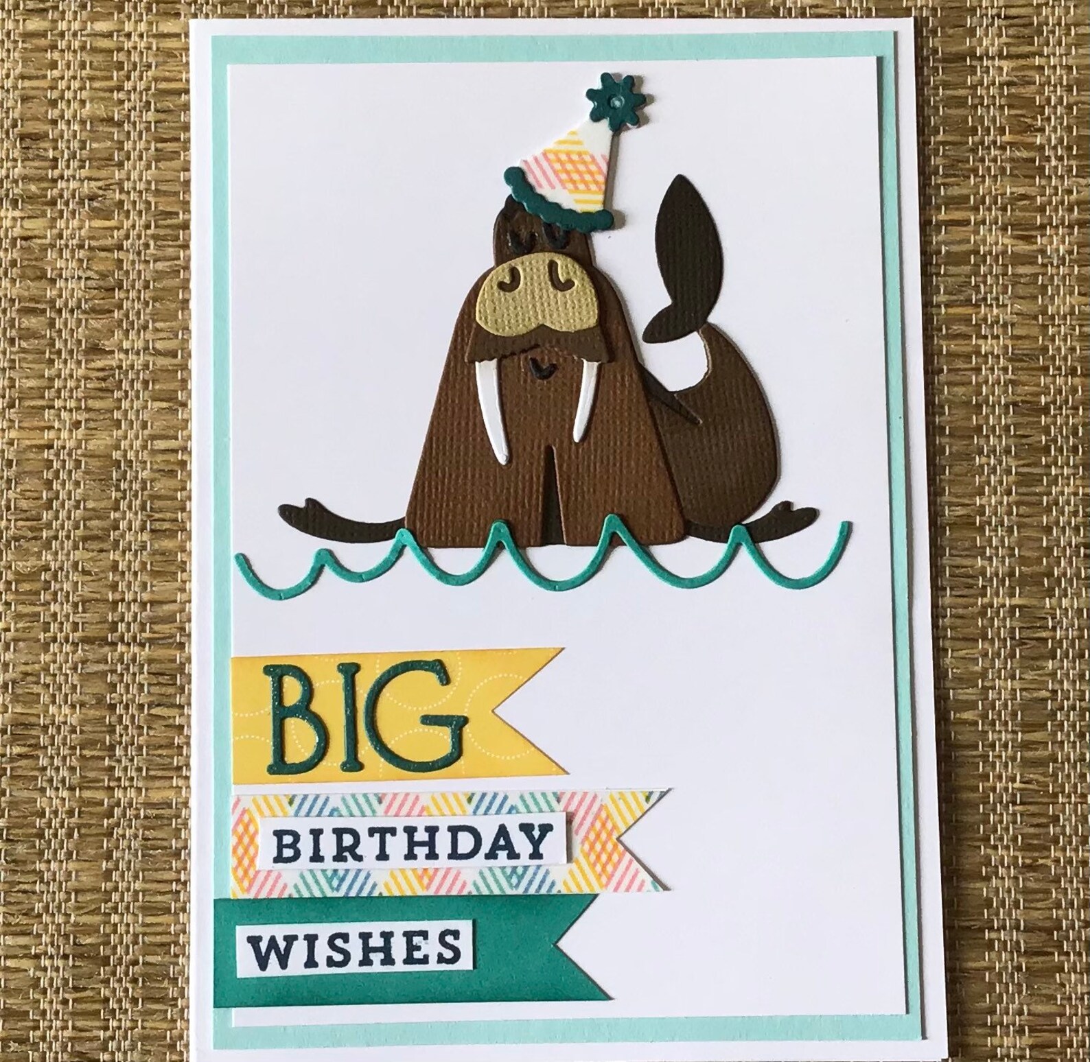 Walrus Birthday Card Fun Birthday Card Handmade Birthday - Etsy
