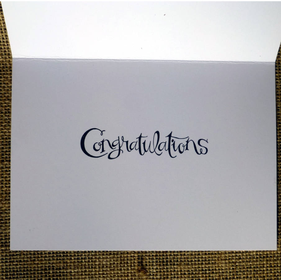 Congratulations card handmade card congratulations job pig | Etsy