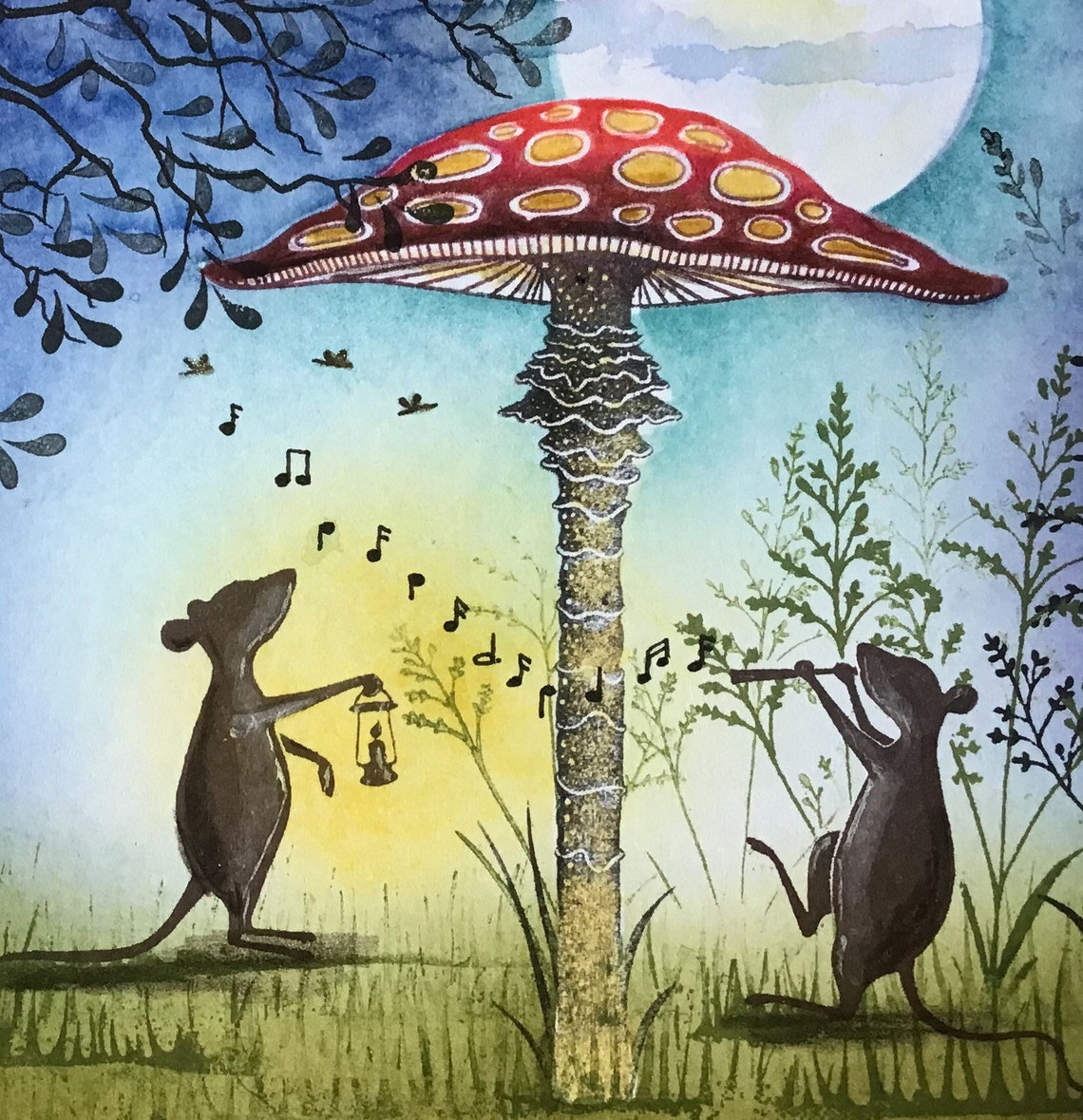 Mouse Birthday Card Magical Mouse Card Blank Mouse Card - Etsy