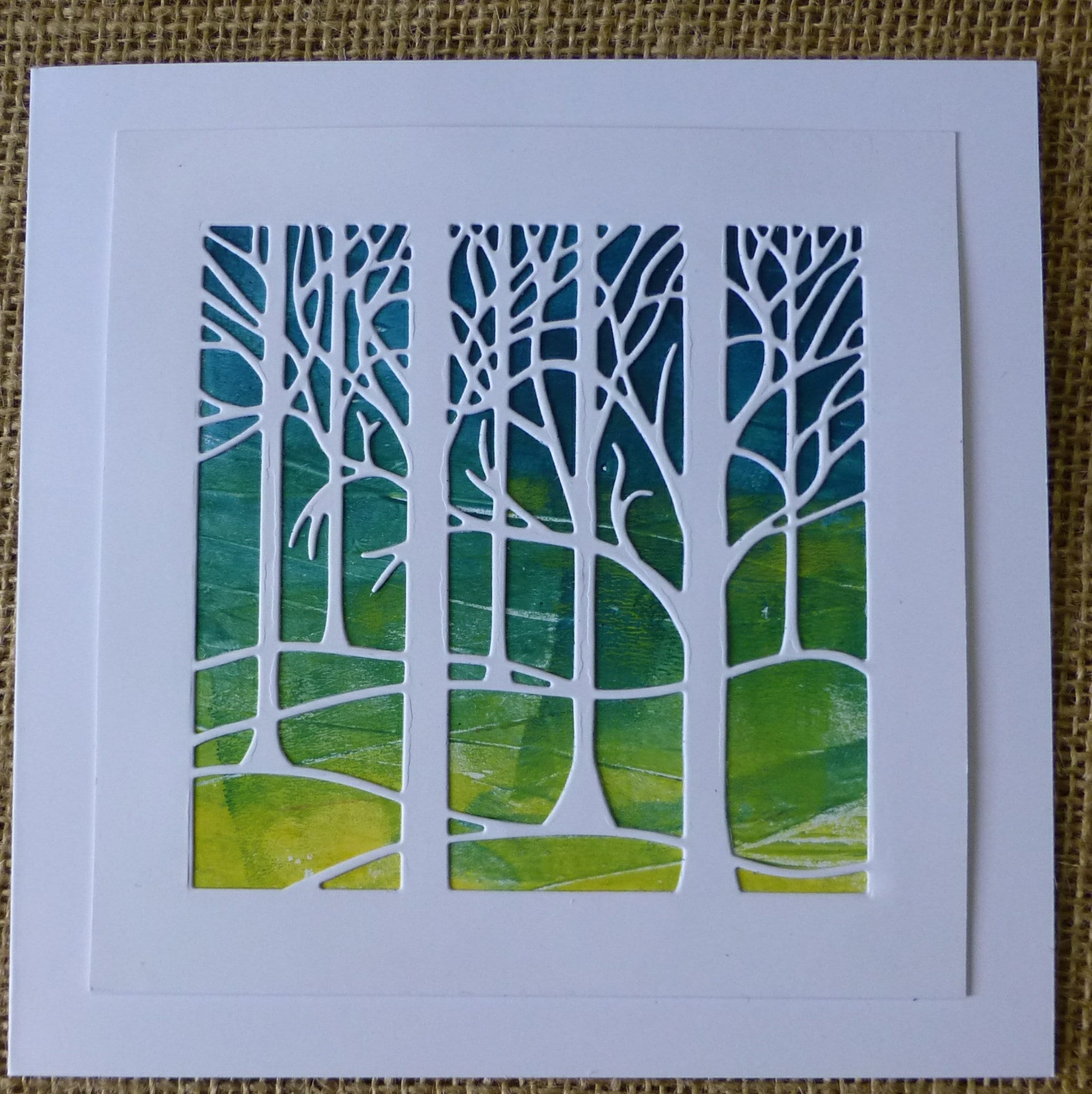 Birthday Card Blank Card Handmade Card Trees Card Nature - Etsy