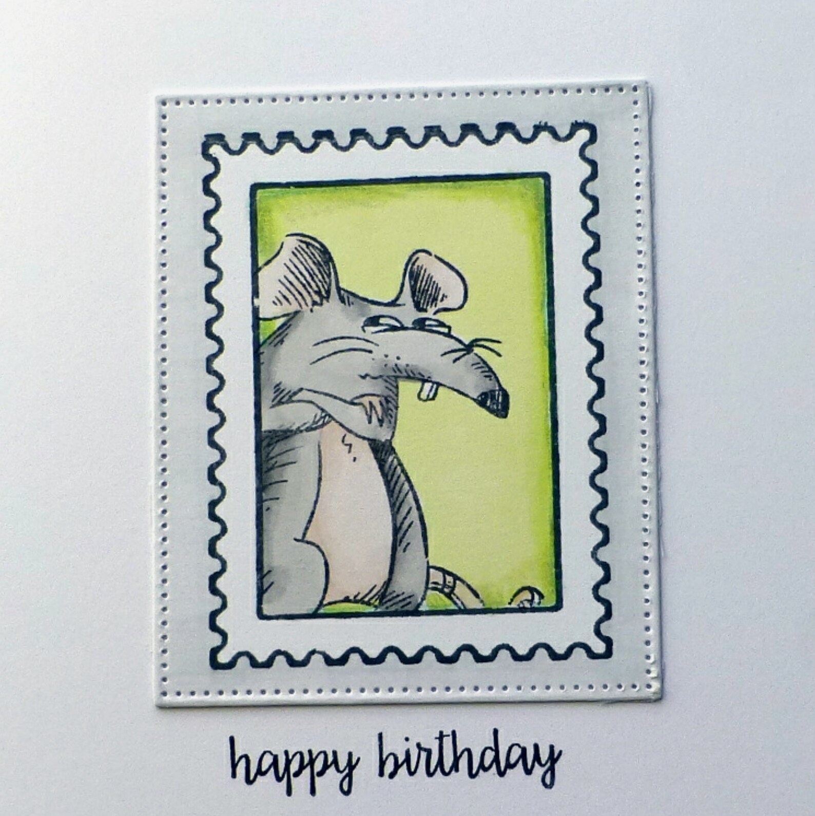 Funny Birthday Card Rat Birthday Card Birthday Card for Her | Etsy