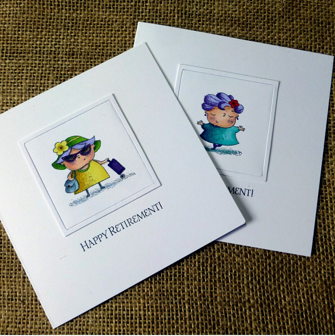 Handmade Retirement Card, Retirement Card for Women, Traveler, Yoga - Etsy