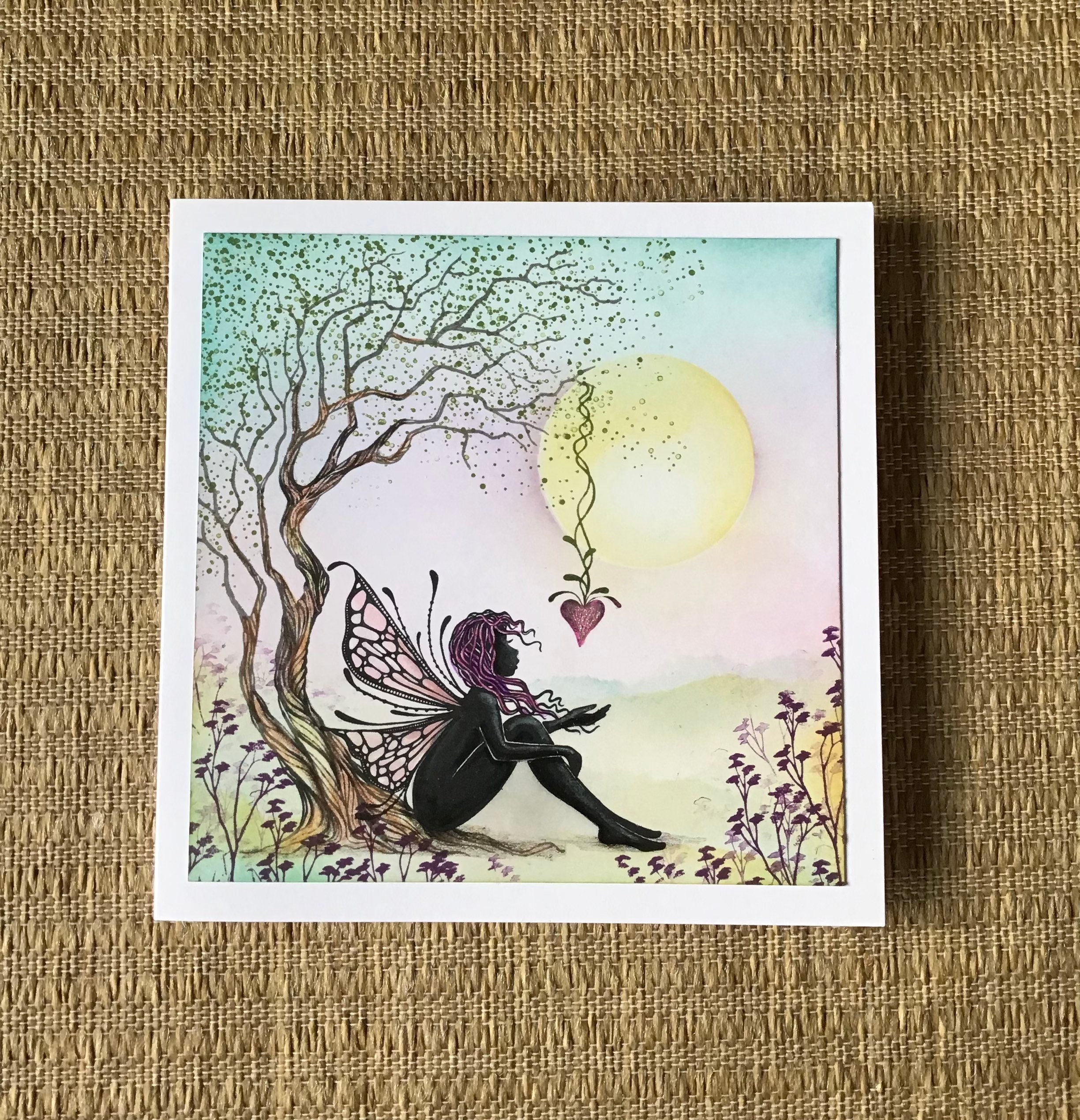 Handmade Fairy Card Fairy Birthday Card Fairy Blank Card | Etsy