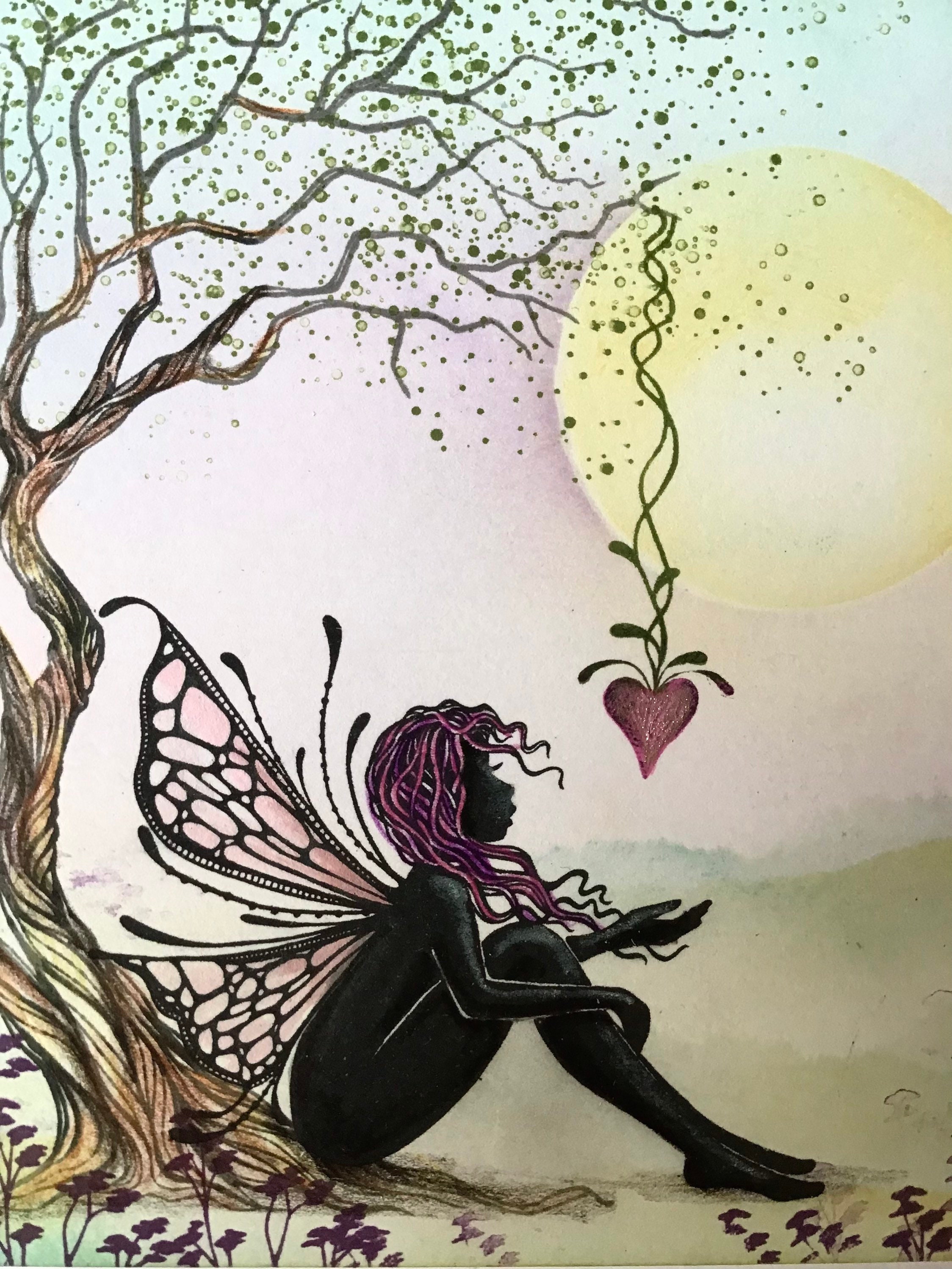 Handmade Fairy Card Fairy Birthday Card Fairy Blank Card | Etsy