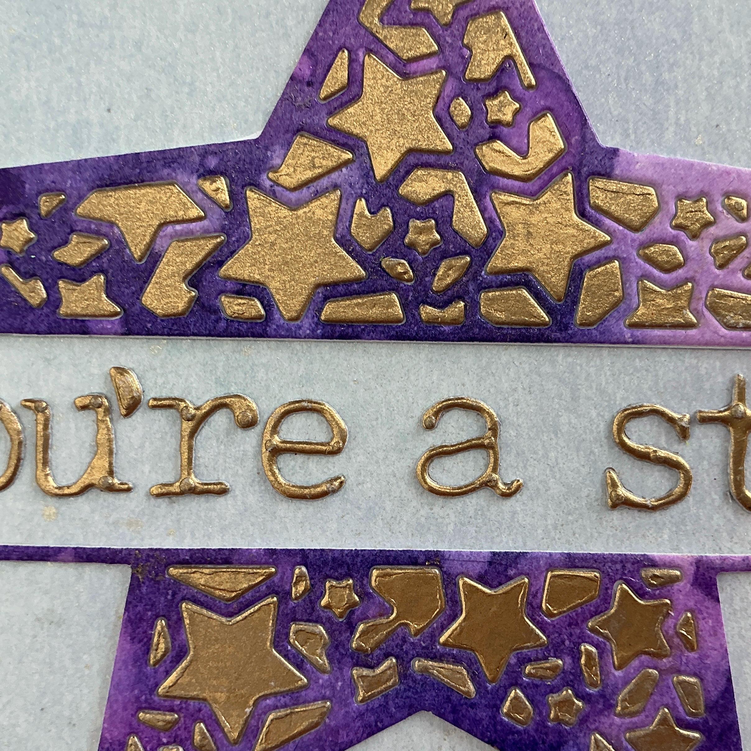Handmade Star Congratulations Card: Gold Die-cut Design - Etsy